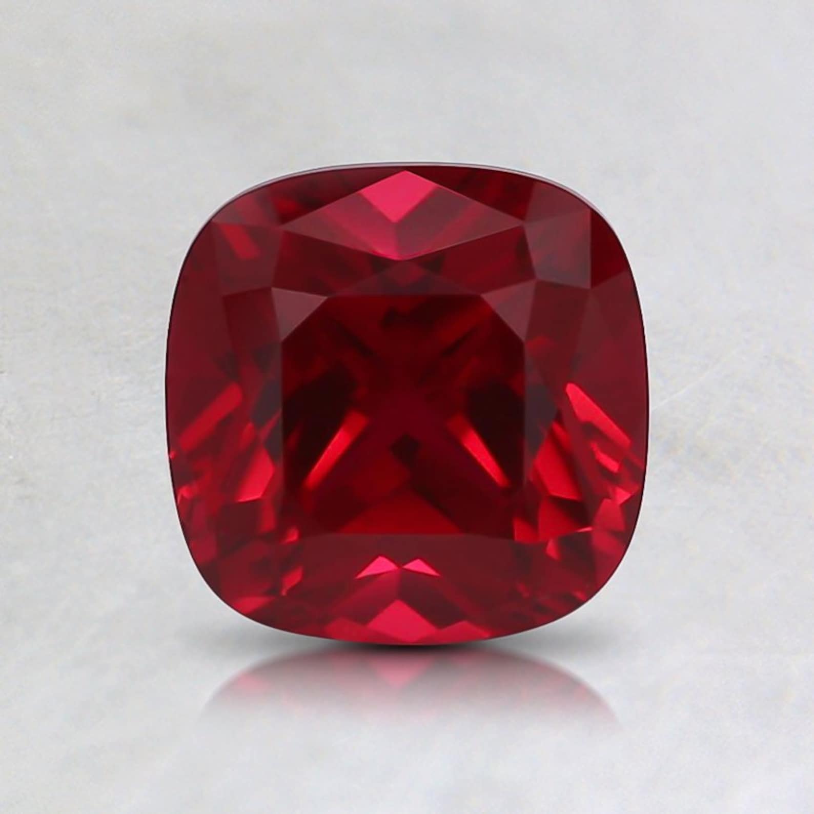 Lab Grown Ruby 12mm Cushion Cut Lot of 5 Stones - Etsy
