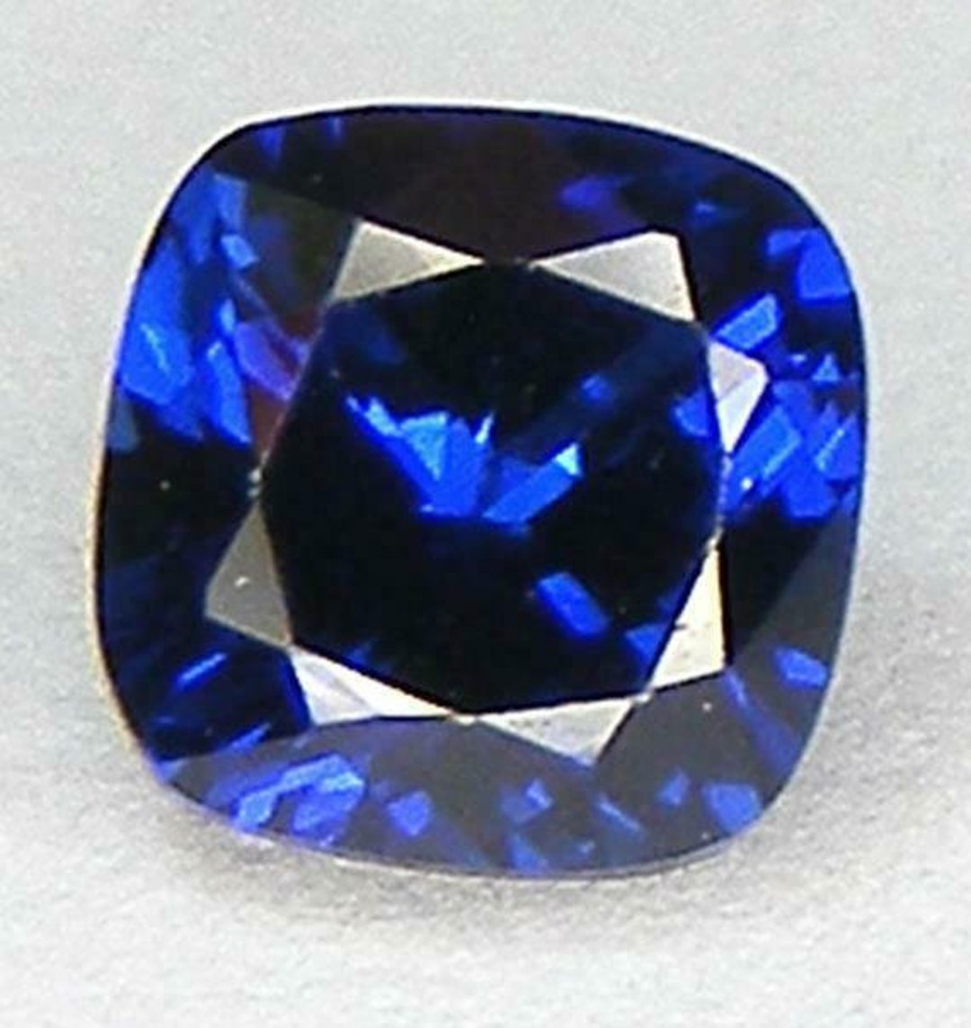 Lab Grown Blue Sapphire 12mm Cushion Cut Wholesale Lot of 1 Gemstone - Etsy
