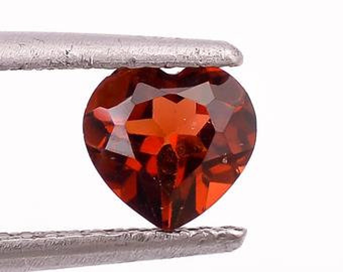 Natural Red Garnet 8mm Heart Shape Wholesale Lot of 2 Stones | Etsy