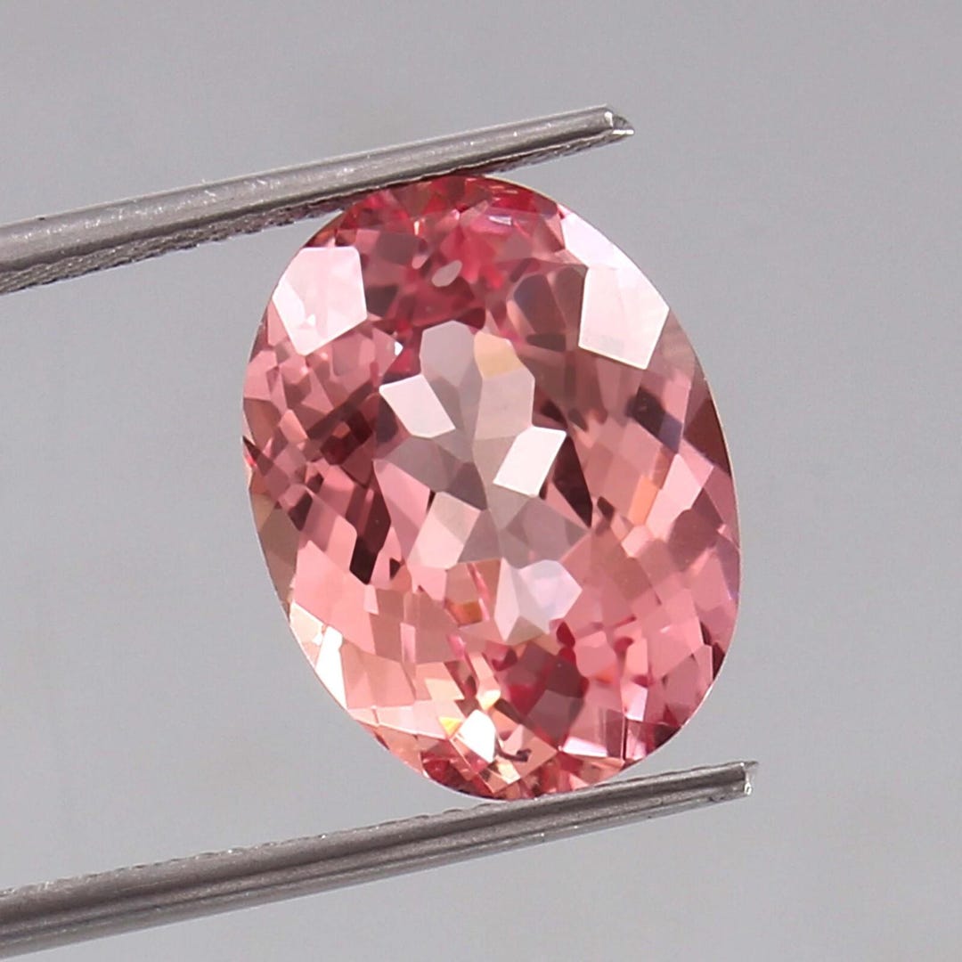 Lab Grown Padparadscha Sapphire 8mm X 6mm Oval Wholesale Lot of 1 ...