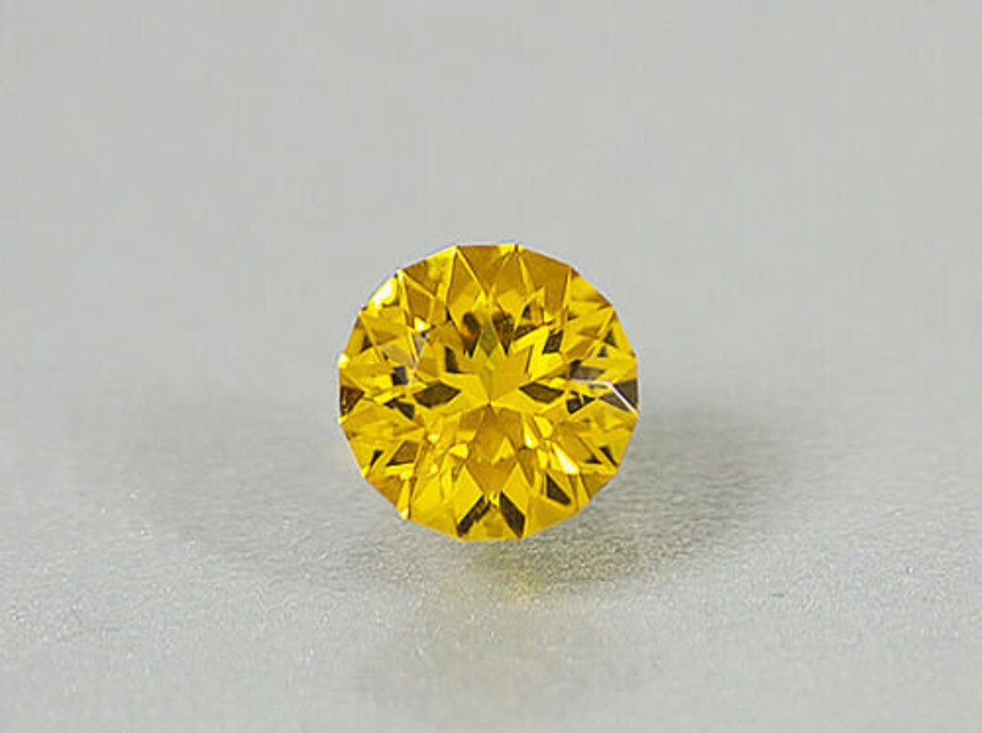 Lab Grown Yellow Sapphire 8mm Round Wholesale Lot of 4 Gemstones - Etsy