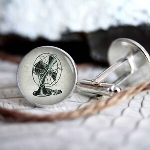 Fan Vintage Drawing Cufflink Custom Personalized Cufflinks, Cool Gifts ...