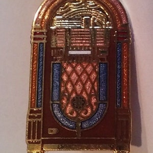 Juke Box Trash Can Enameled Jacket Lapel Pin - Etsy