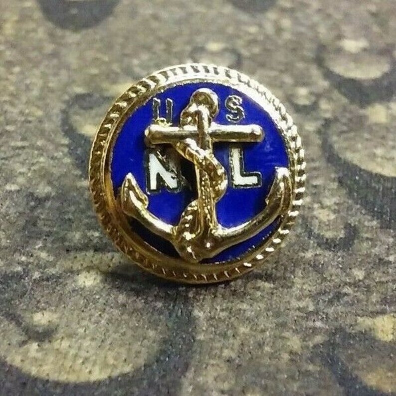 US Navy League Pin Badge - Etsy