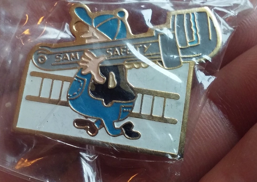Sam Safety Enamel Lapel Pin Pre-owned - Etsy