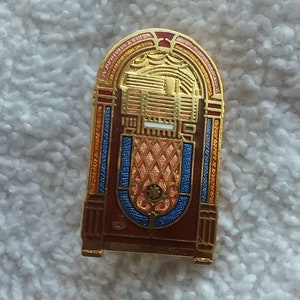 Juke Box Trash Can Enameled Jacket Lapel Pin - Etsy