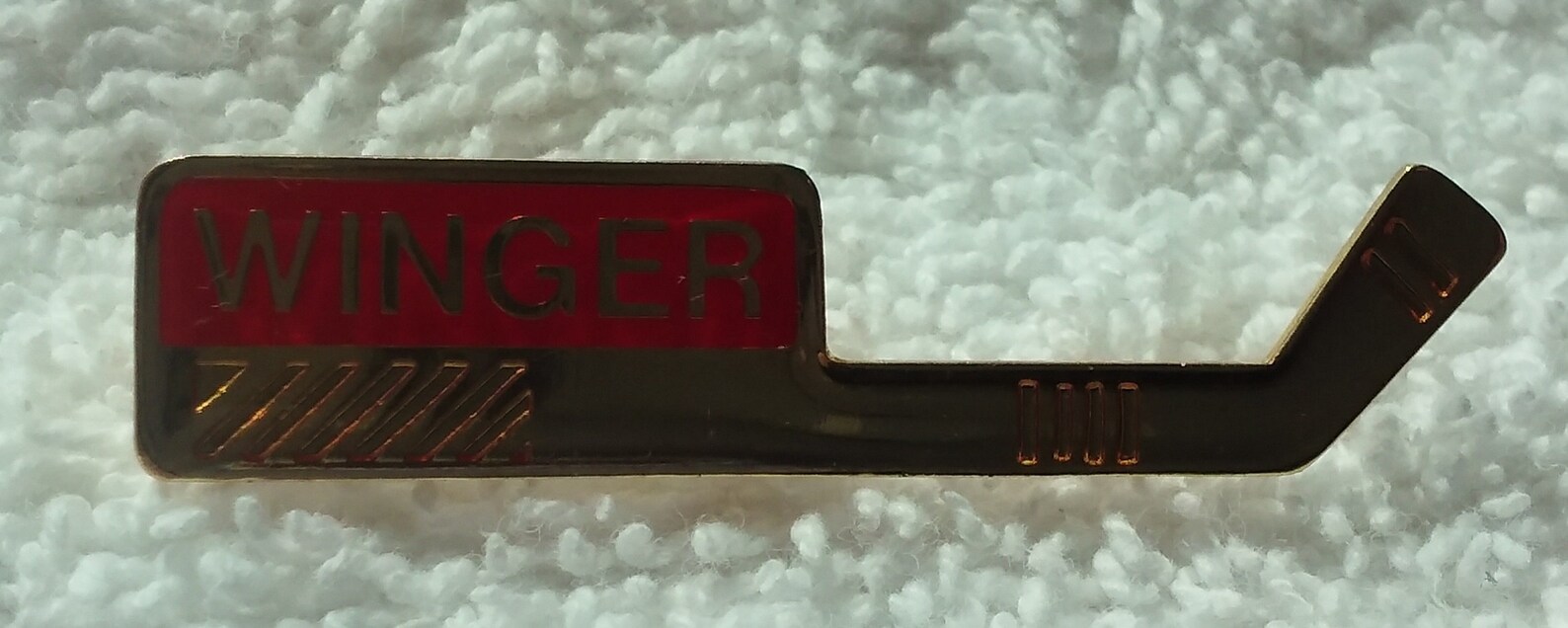 Hockey Stick Winger Lapel pin pre-owned | Etsy