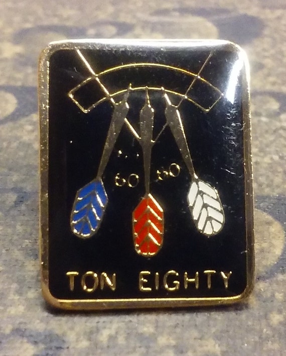Ton Eighty Darts Enameled Lapel Pin Pre-owned | Etsy
