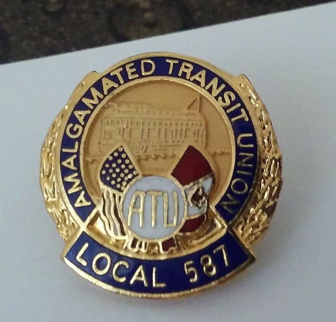 Amalgamated Transit Union Local 587 Vintage Pin Badge - Etsy