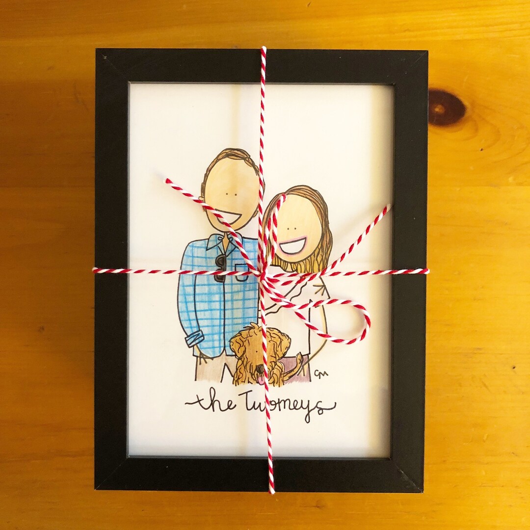 FRAMED Stick People Print (5x7in) - Etsy