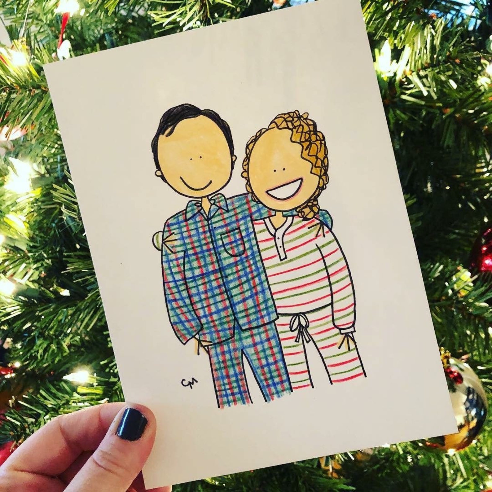 Stick People Print 5x7in | Etsy