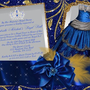 Royal Ball Invitation Princess Party Invitations Cinderella - Etsy