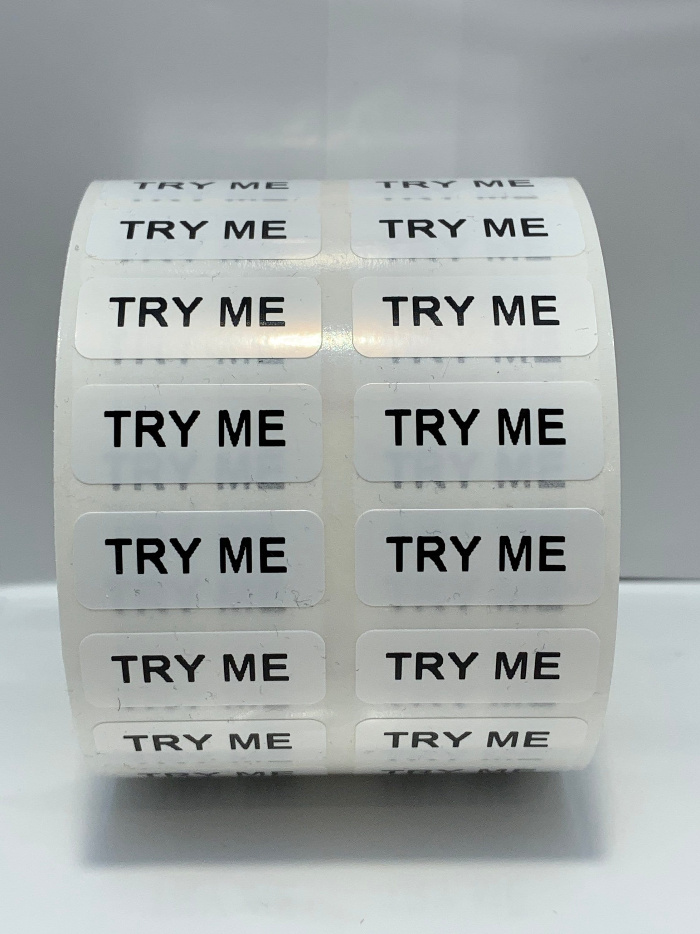 300 x Tester / Try Me Labels Mini Stickers 25mm x 10mm | Etsy