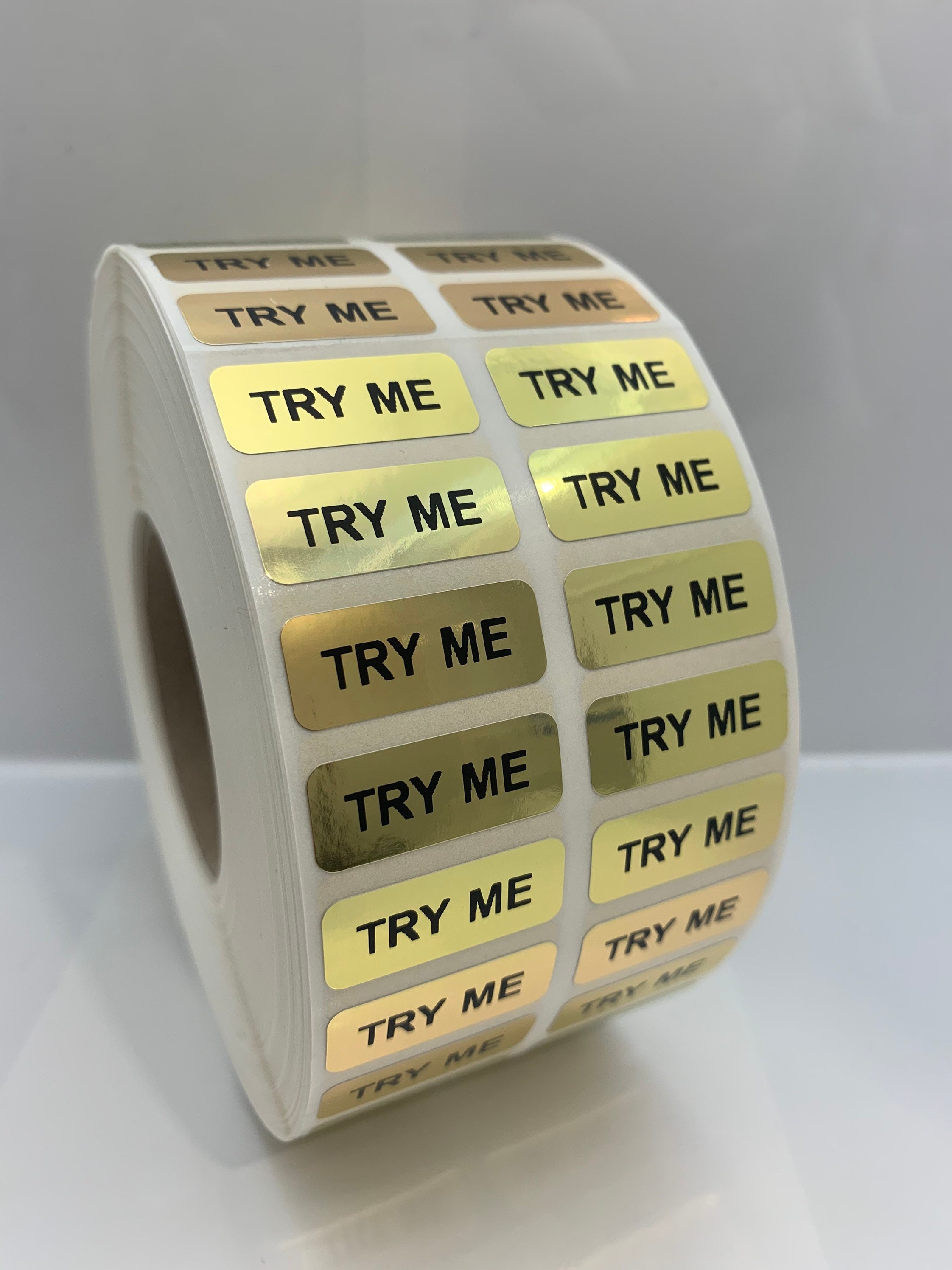 Metallic Tester / Try Me Labels Mini Stickers 25mm X 10mm - Etsy