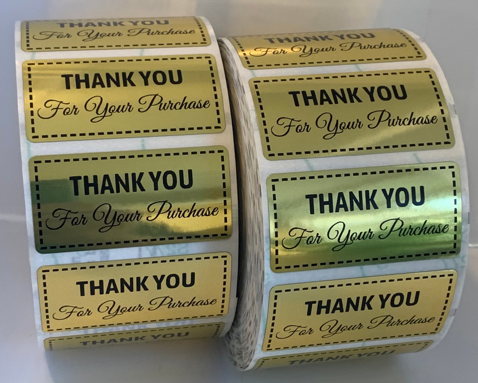Thank You for Your Purchase Labels GOLD FOIL STICKERS - Etsy