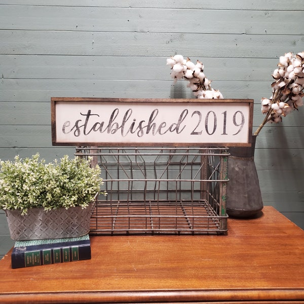 Established Sign - Etsy