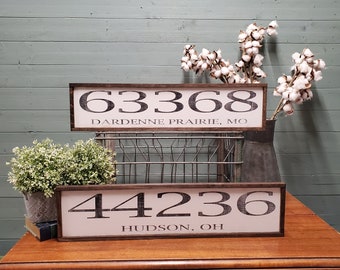 City State Zip Sign - Etsy