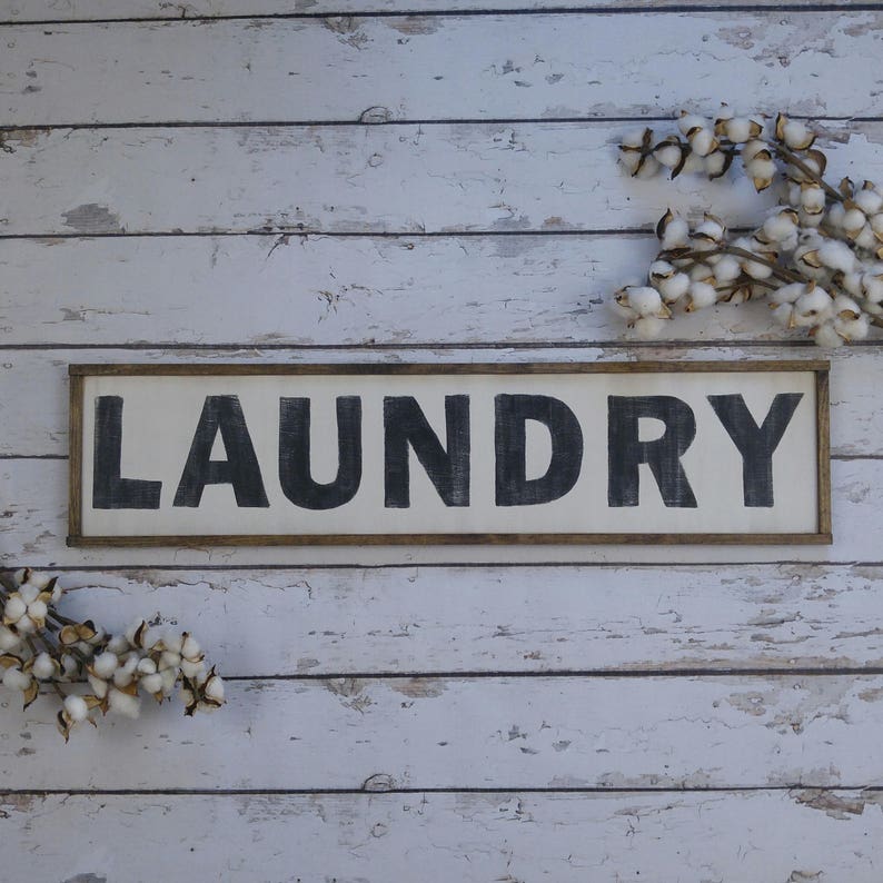 Laundry Sign Laundry Room Decor Farmhouse Sign Farmhouse | Etsy