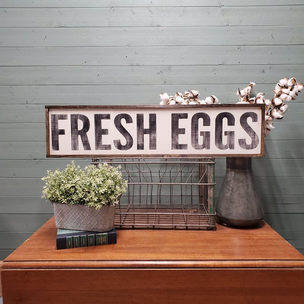 Fresh Eggs Sign - Etsy