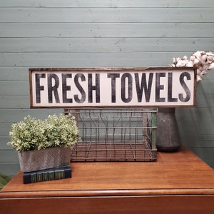 Fresh Linen Sign Fresh Linens Sign Fresh Towels Sign - Etsy