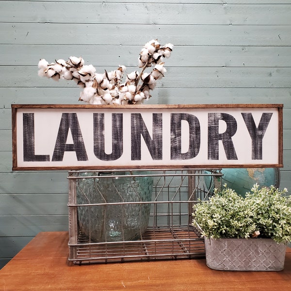 Wood Laundry Sign - Etsy