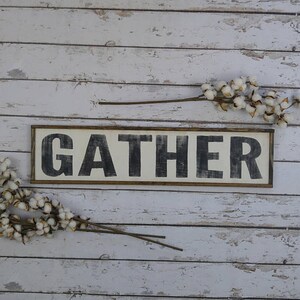 Gather Sign Rustic Gather Sign Farmhouse Decor Farmhouse | Etsy