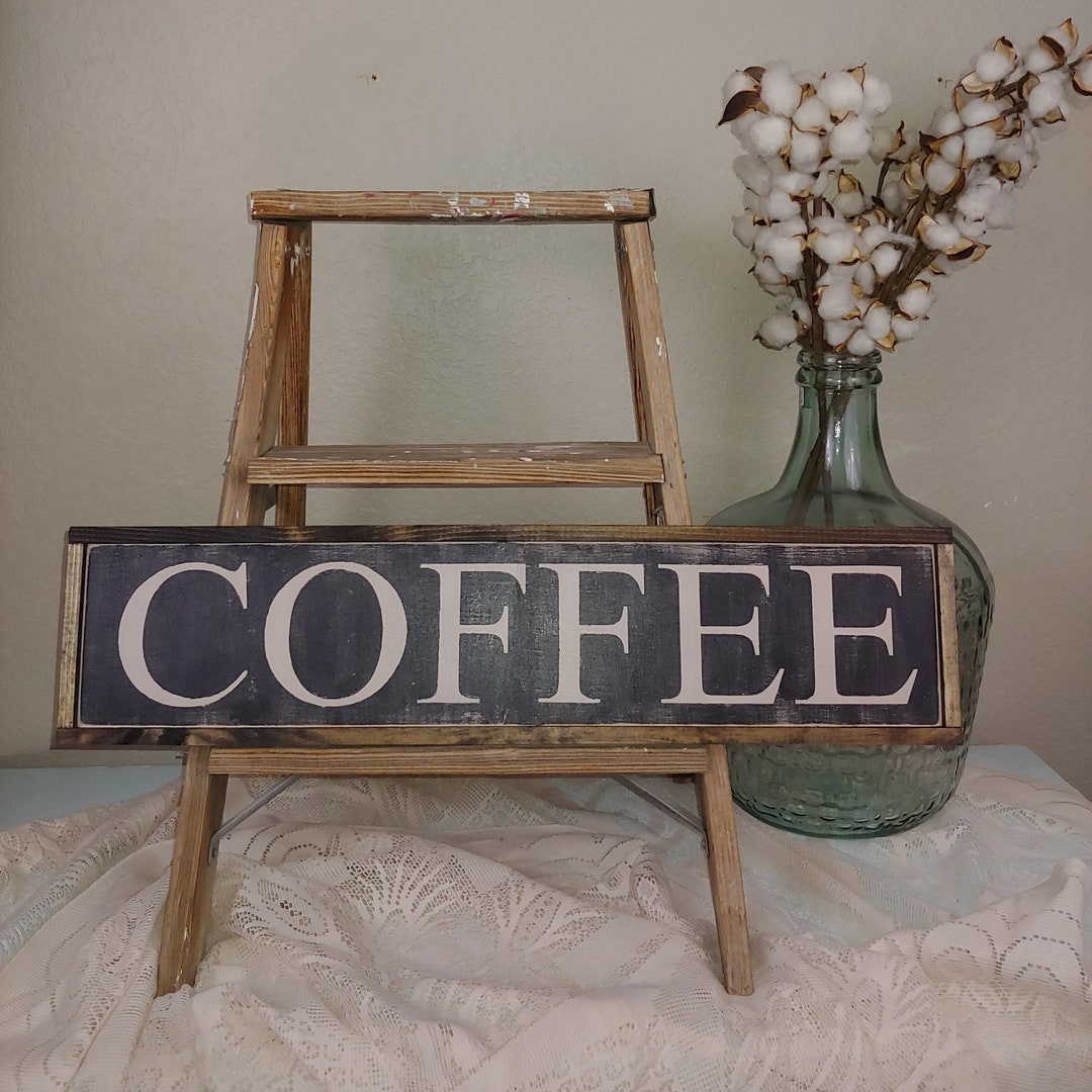 Coffee Sign, Coffee Bar Sign, Wood Coffee Sign, Custom Wood Sign ...