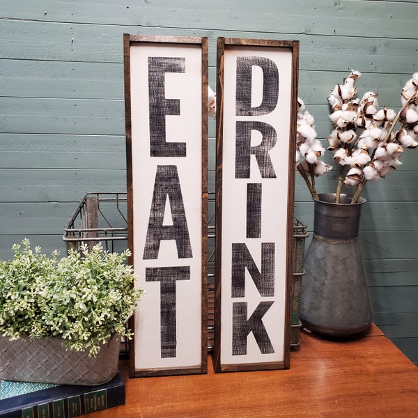 Eat Drink Sign - Etsy