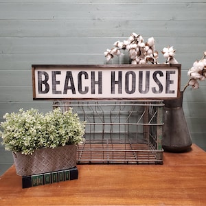 Beach House Sign, Beach House Decor, Coastal Decor, Coastal Signs, Wood ...
