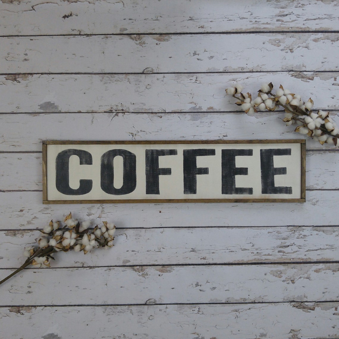 Coffee Sign Coffee Signs for Kitchen Rustic Coffee Sign | Etsy