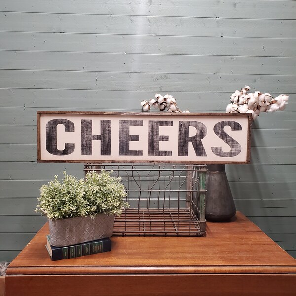 Cheers Sign - Etsy