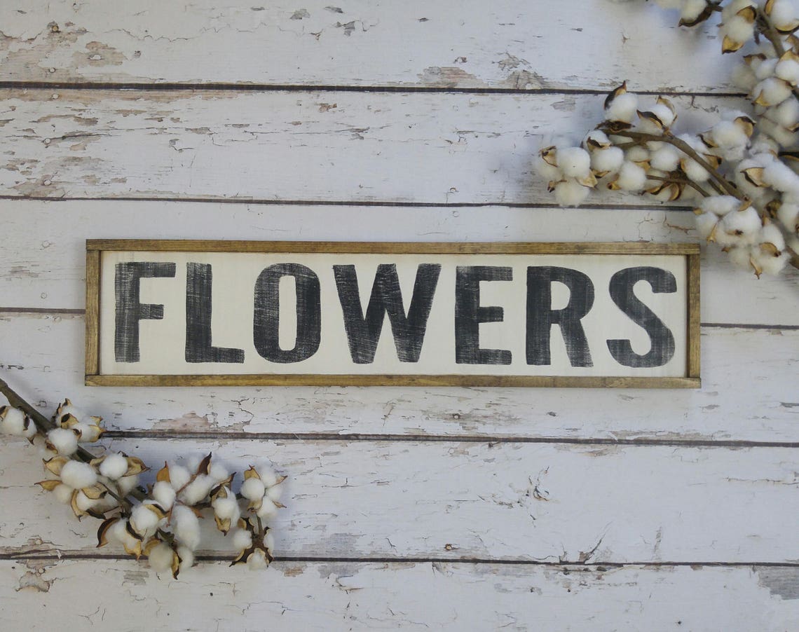 Perennials Sign Florist Sign Flowers Sign French Country | Etsy