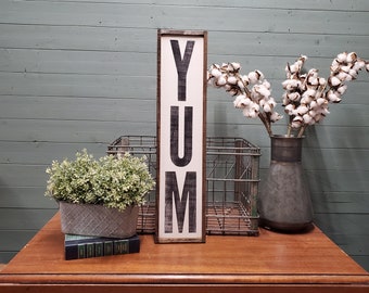 Yum Wood Sign - Etsy