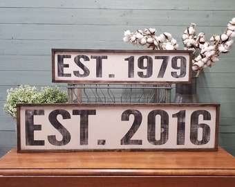 Wedding Established Sign - Etsy