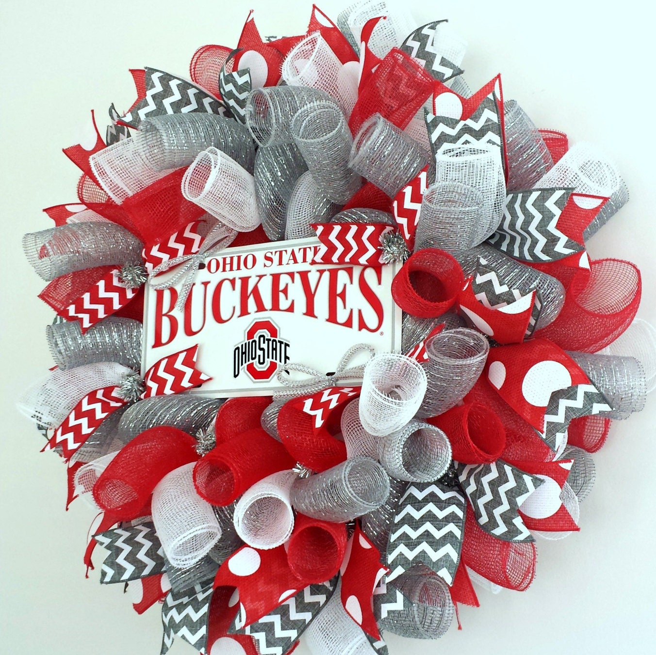 Ohio State Buckeyes Ohio State Wreath Ohio State Wreath | Etsy