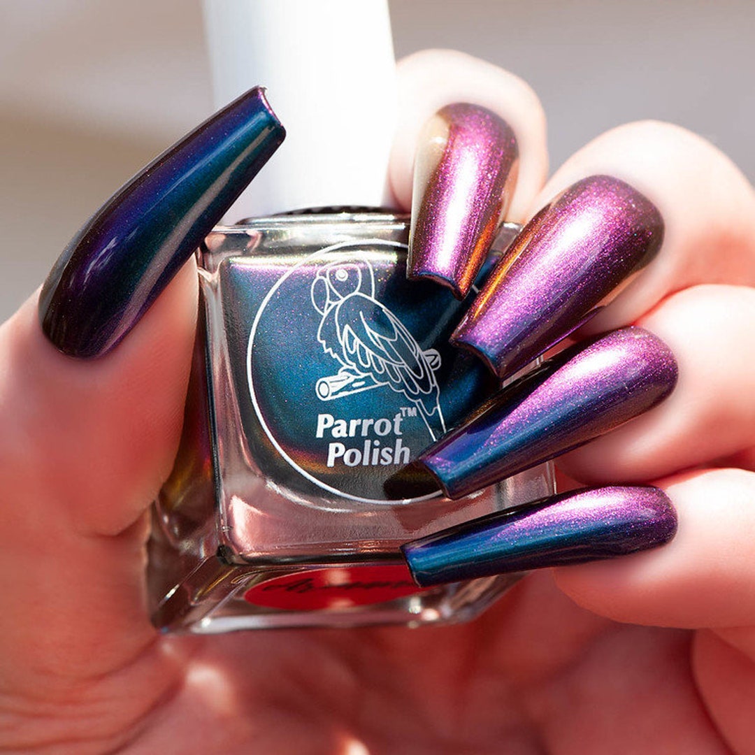 Parrot Polish Armand Multichrome Nail Polish - Blue/purple - Etsy