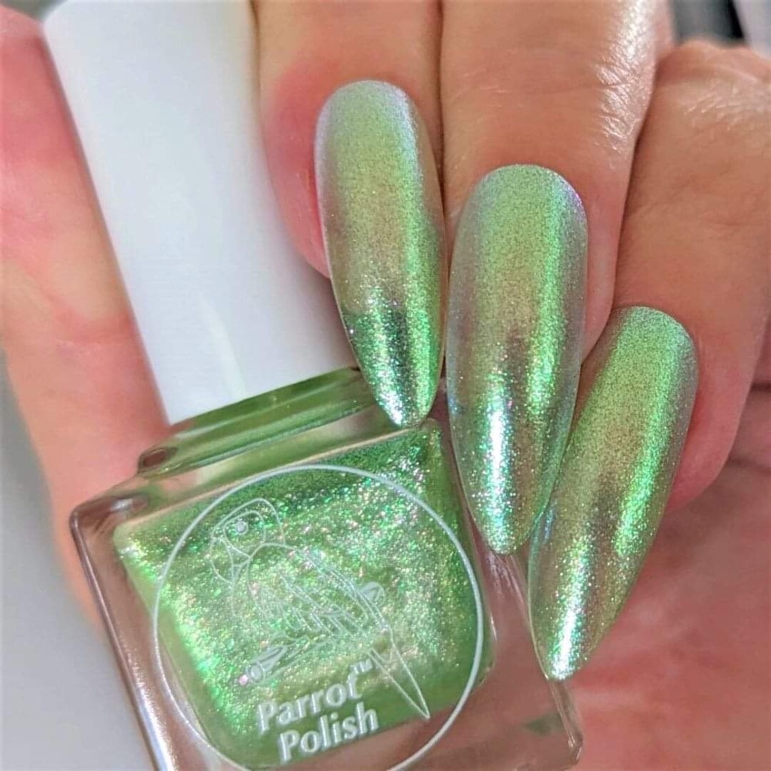 Parrot Polish "kelpi" Multichrome Green/gold/silver - Etsy