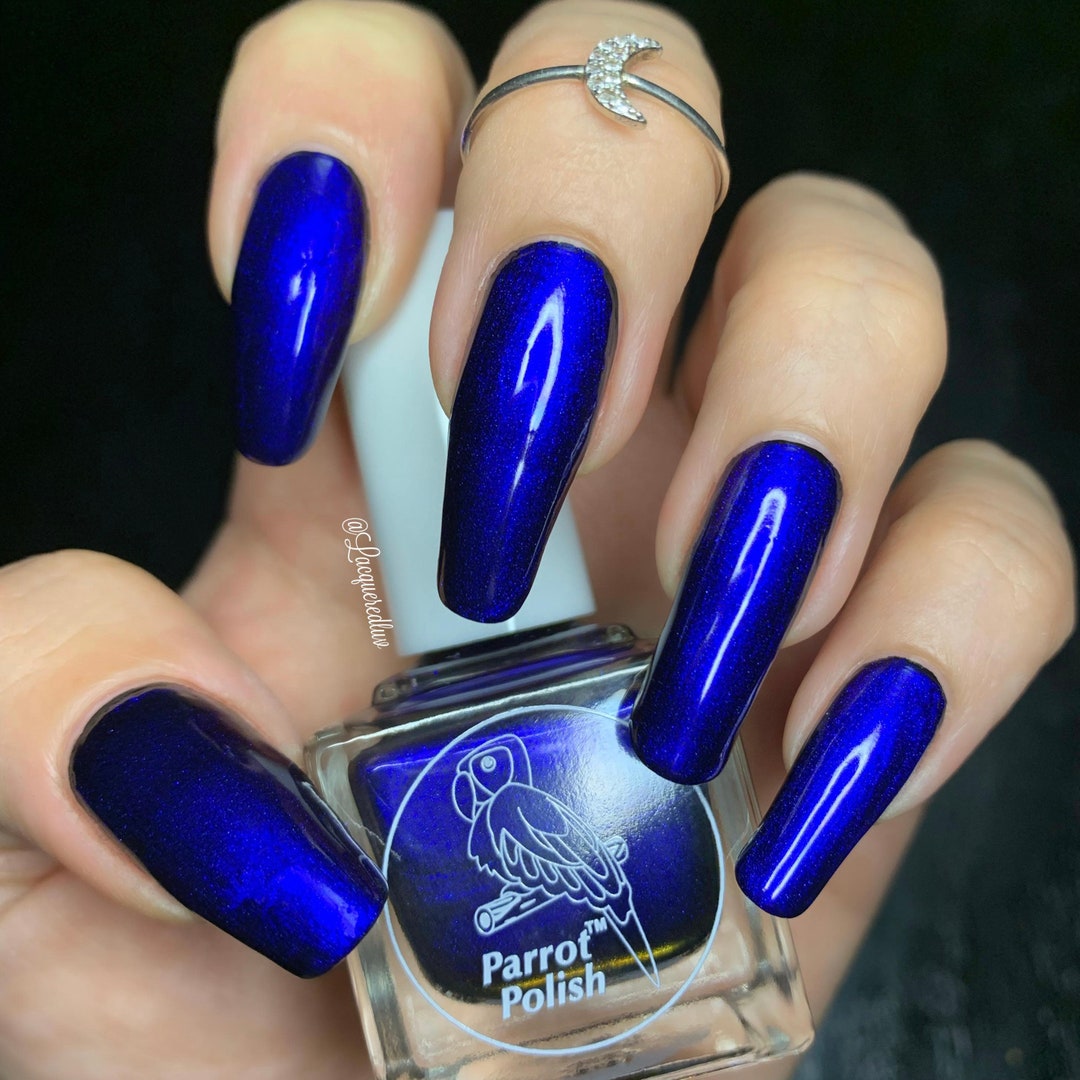 Parrot Polish Nosferatu Multichrome Nail Polish - Blue/black - Etsy