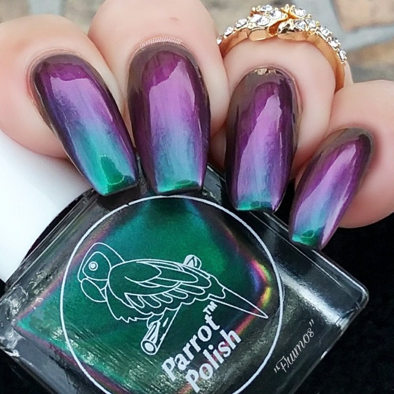 Green Purple Nail Polish - Etsy