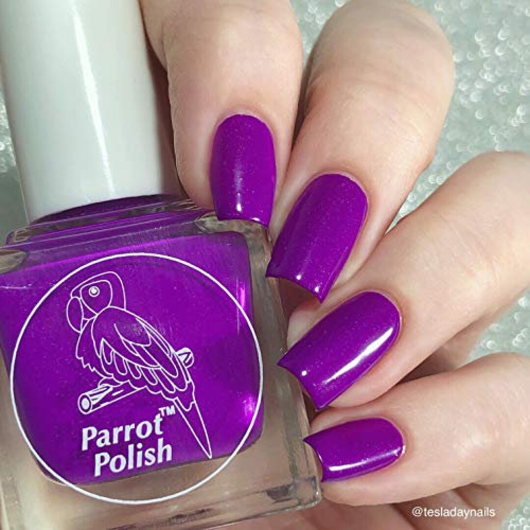 Parrot Polish Rossia Pacifica Purple Neon Nail Polish - Etsy