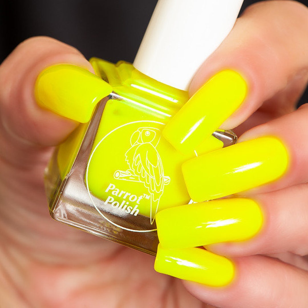 Parrot Polish Pit Viper Yellow Neon Nail Polish - Etsy