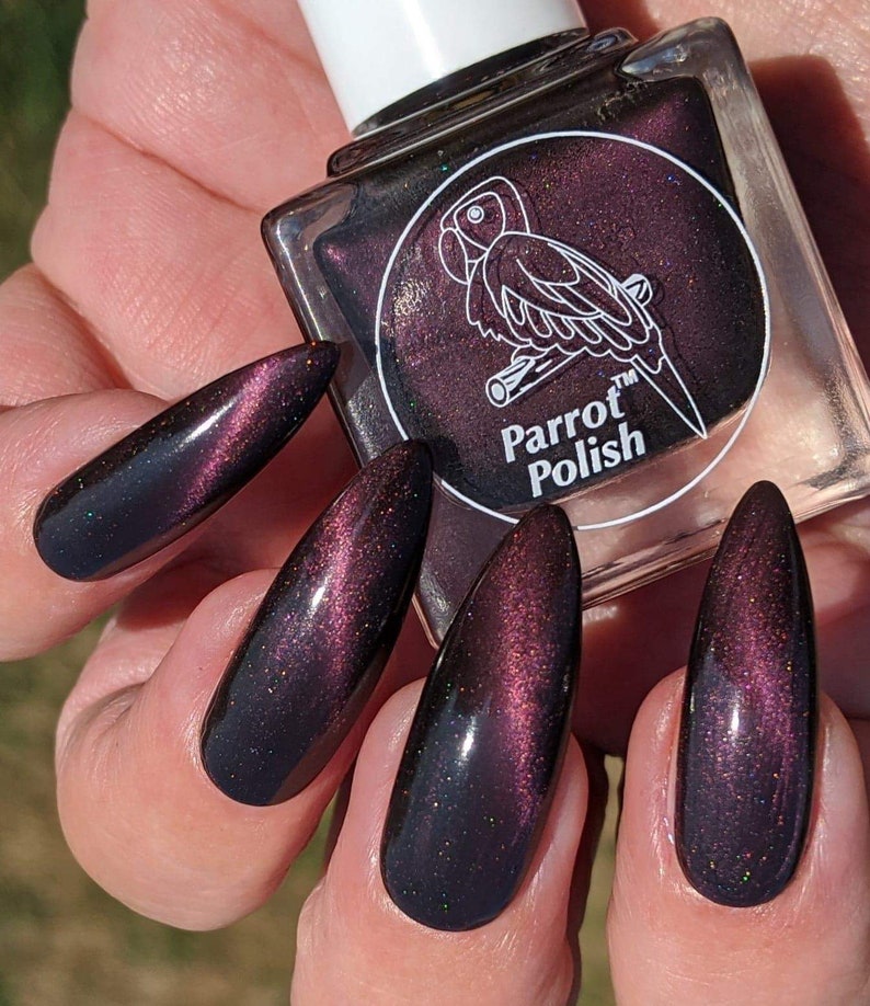 Parrot Polish Versatile Lady Magnetic Nail Polish Red/brown - Etsy