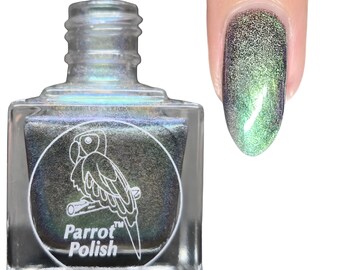 Parrot Polish Trypnotic Ultrachrome Holographic Nail Lacquer-blue ...