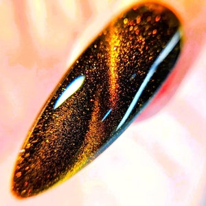 Parrot Polish calico Multichrome Magnetic Nail Polish Brown/black/gold ...