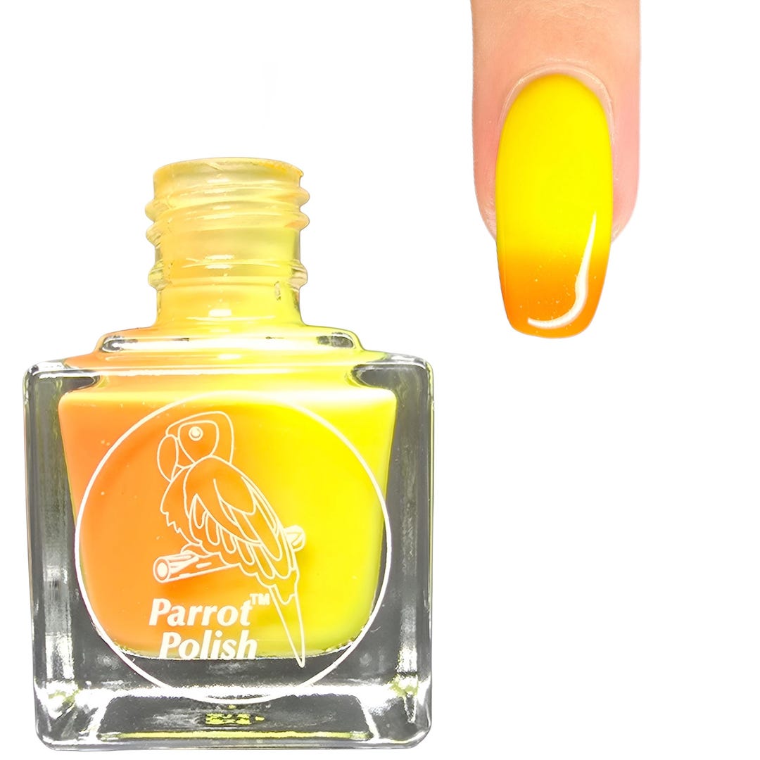 Parrot Polish Citrus Twist Color Changing Thermal Nail Lacquer - Orange ...