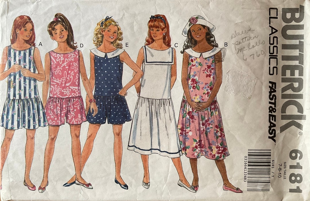 Butterick 6181 Sewing Pattern vintage CUT - Etsy