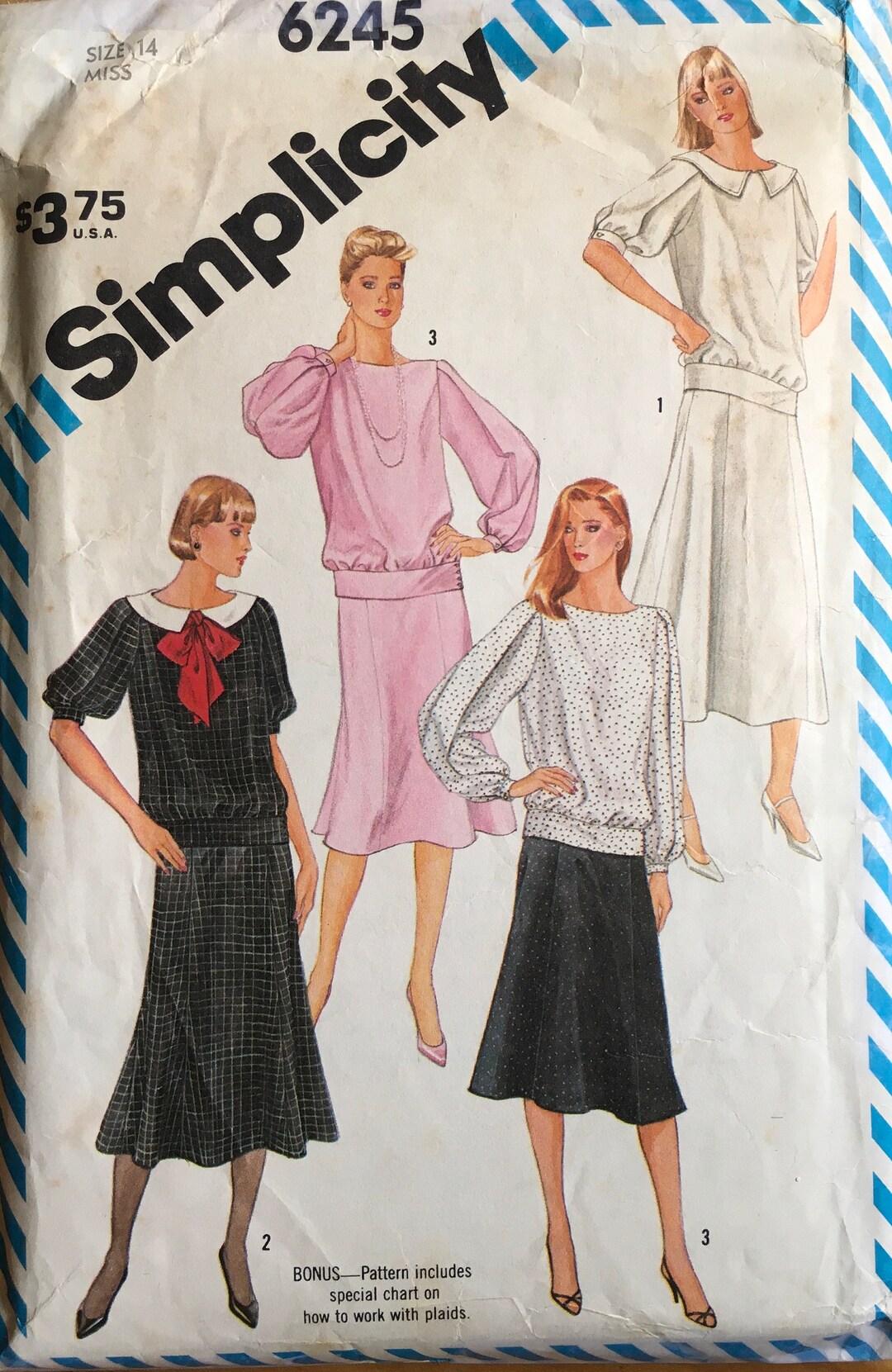 Simplicity 6245 Sewing Pattern vintage CUT - Etsy