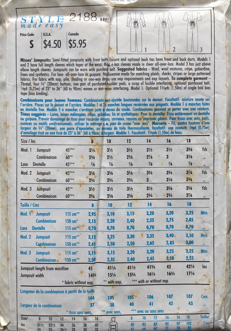 Style 2188 Sewing Pattern Vintage UNCUT | Etsy