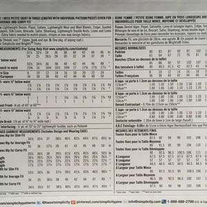 Simplicity 1541 Sewing Pattern UNCUT - Etsy