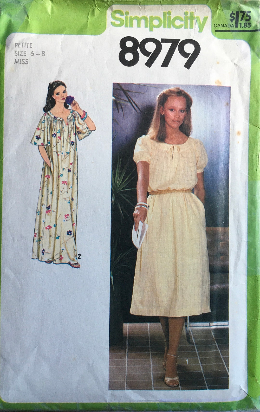 Simplicity 8979 Sewing Pattern vintage CUT - Etsy